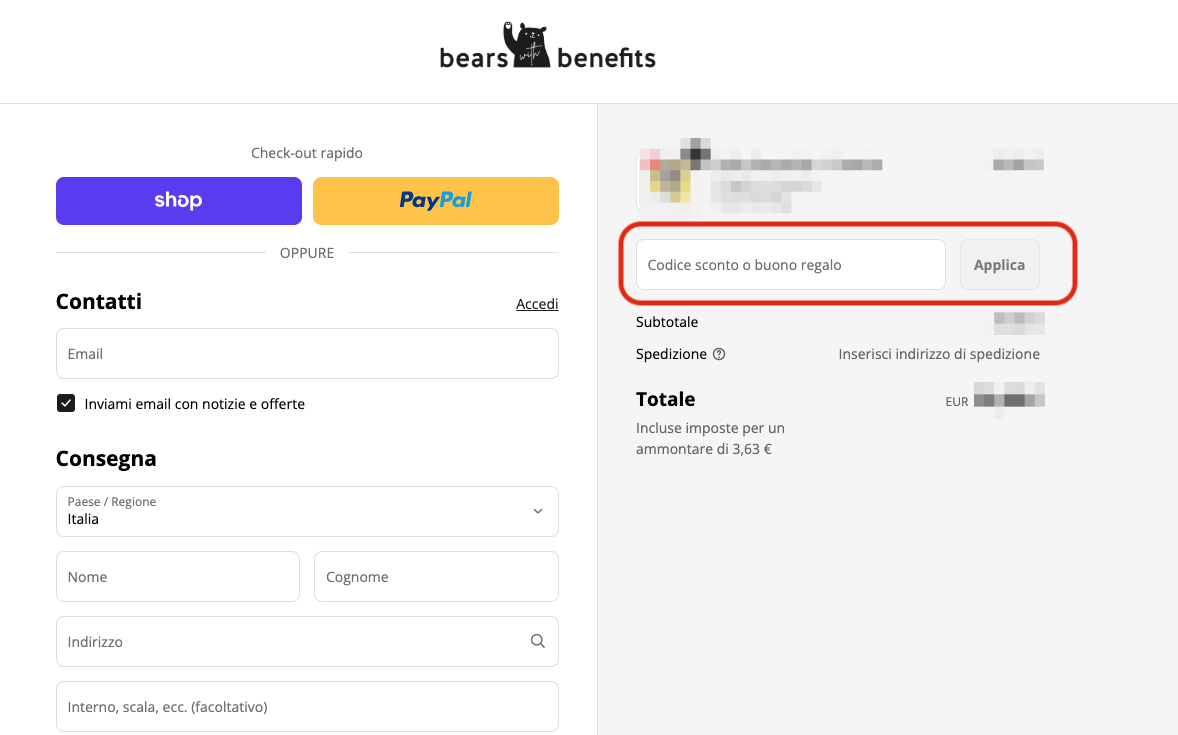 Codice Sconto Bears with Benefits: 15% / 20% | giugno 2026